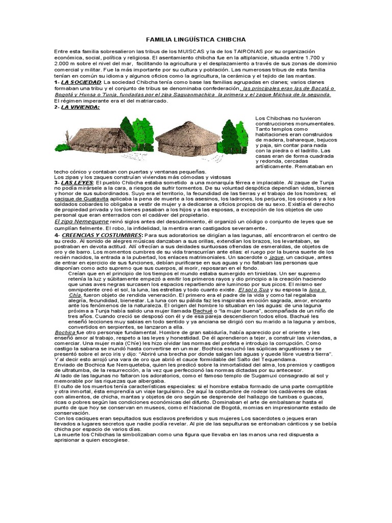 7 - Familia Lingüística Chibcha | PDF | Alimentos