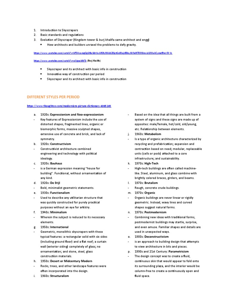 Evolution of Skyscraper (For Powerpoint) | PDF | Economic Sectors | Art ...