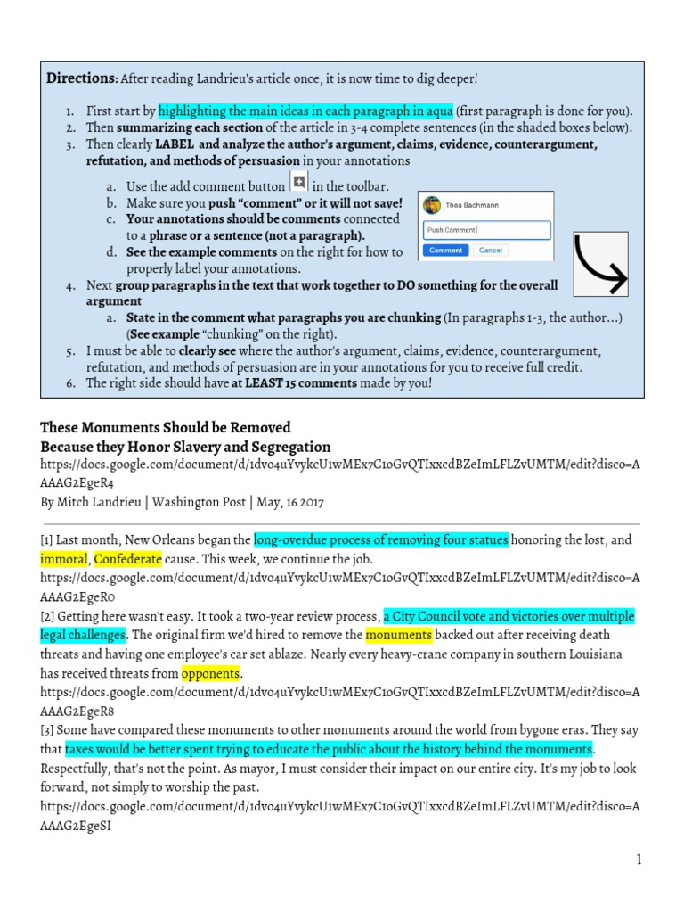 Article #1 Annotation | PDF | American Civil War | Confederate States ...