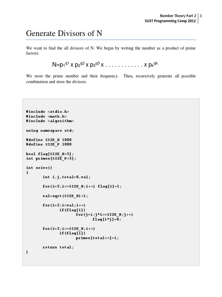 NumberTheory Part 2 | PDF | Discrete Mathematics | Number Theory