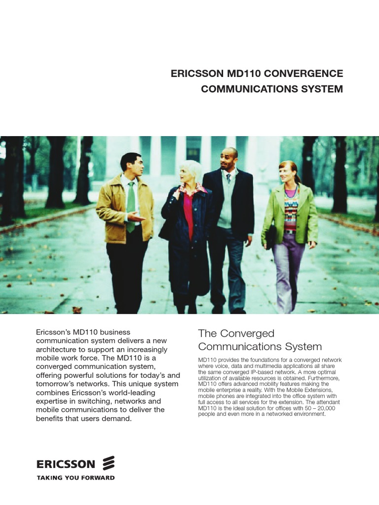 The Converged Communications System ERICSSON MD110 CONVERGENCE COMMUNICATIONS SYSTEM | PDF ...