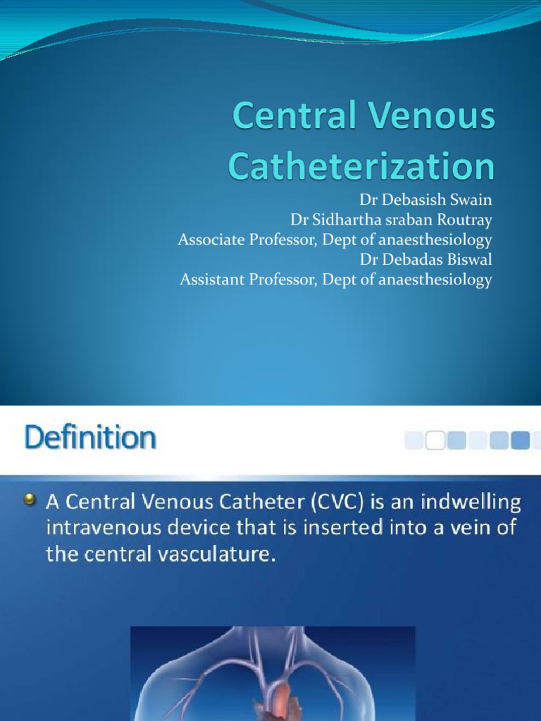 Central Venous Catheterization | PDF | Vein | Intravenous Therapy