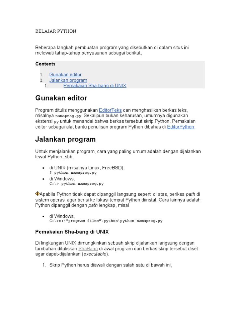 Belajar Python | PDF