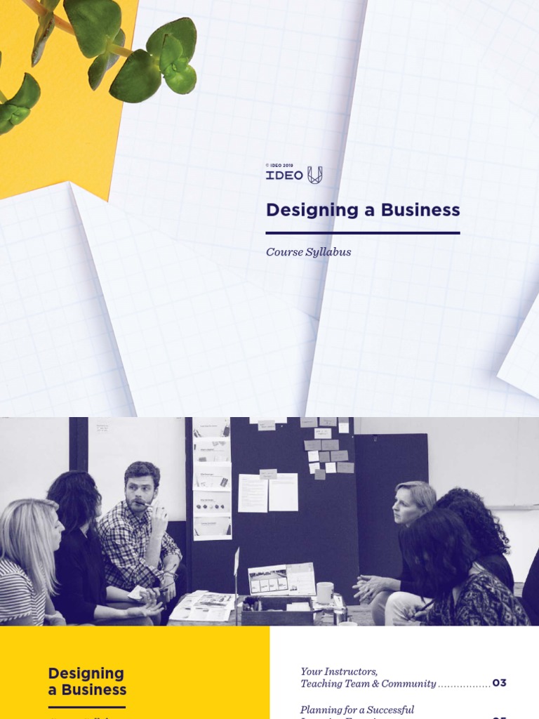Designing A Business Full Syllabus PDF | PDF | Design Thinking | Prototype