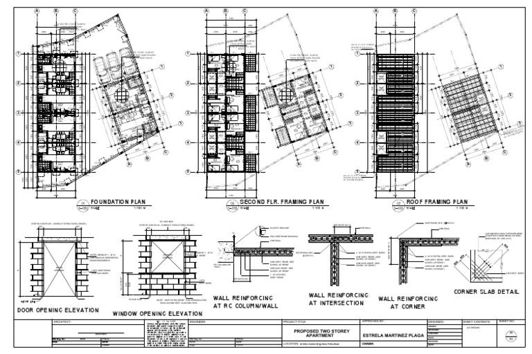 Wall Reinforcing at RC Column/Wall Wall Reinforcing at Intersection ...