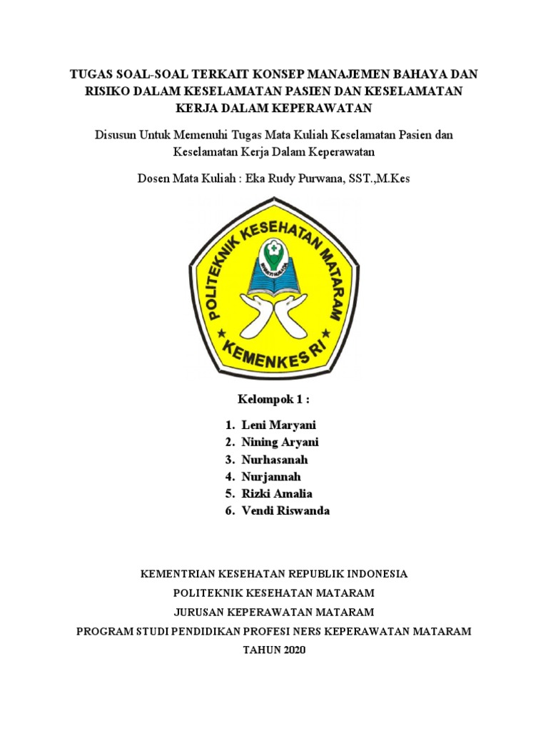 Bahan Soal Kelompok 1 K3 Pak Eka | PDF