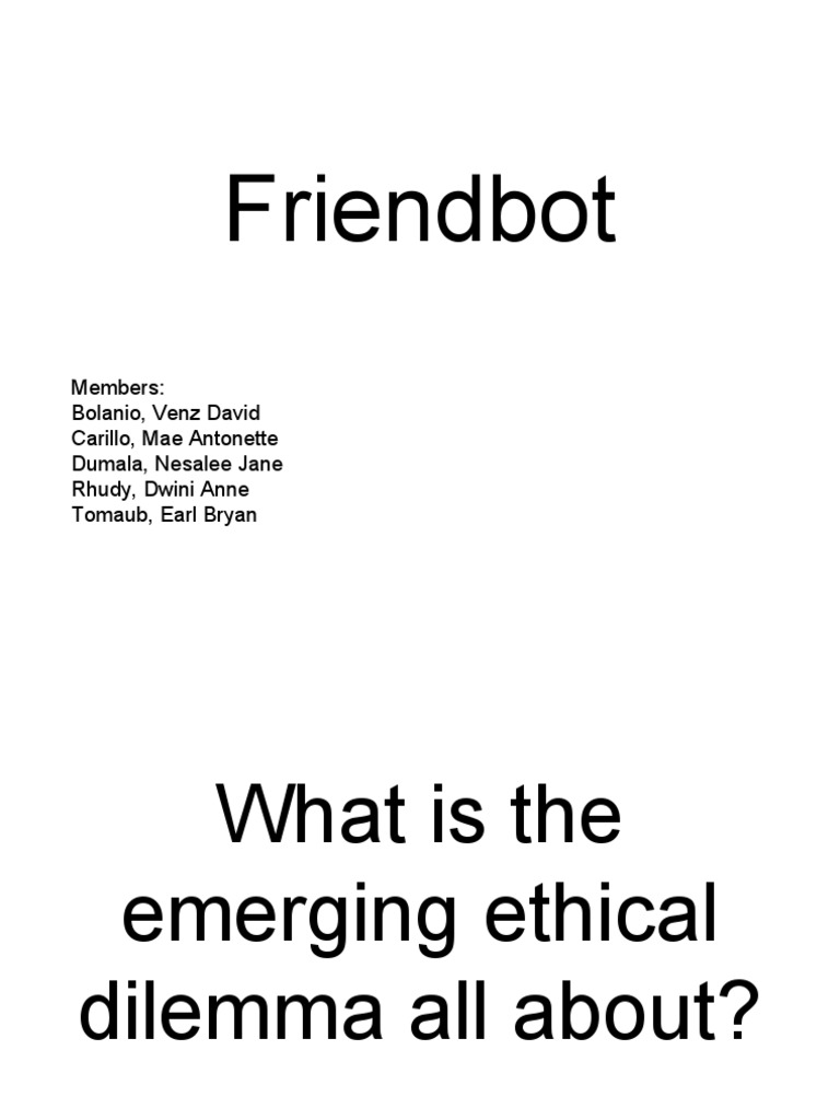 Friendbot Final | PDF | Computers
