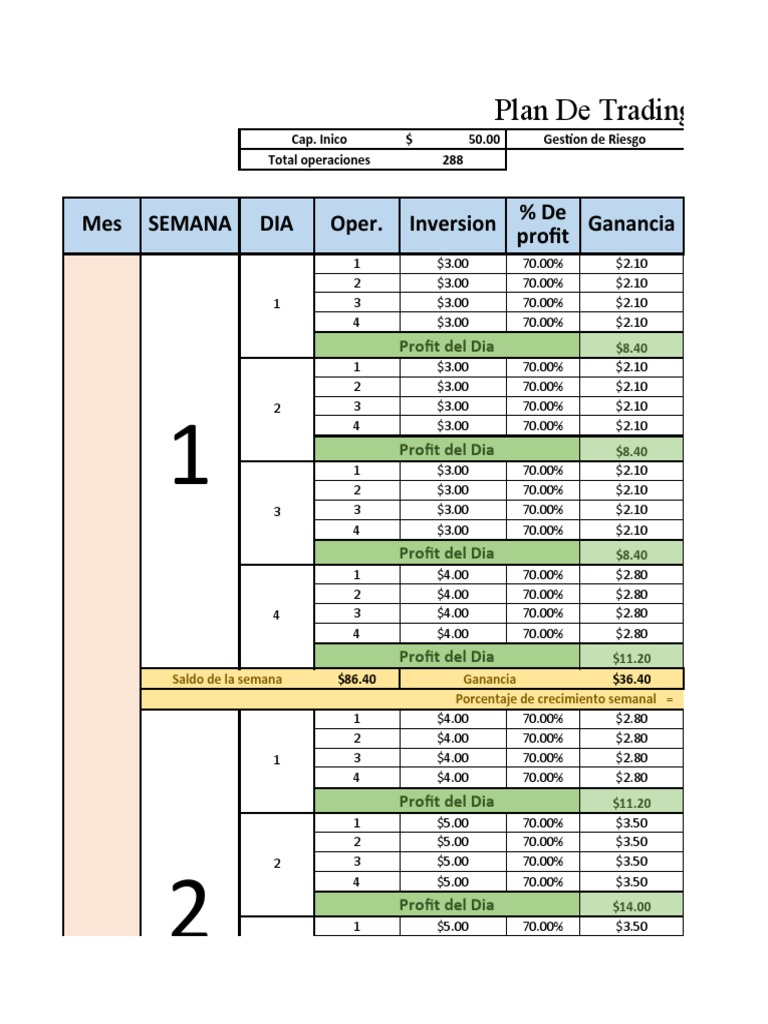 Plan de Trading | PDF | Business