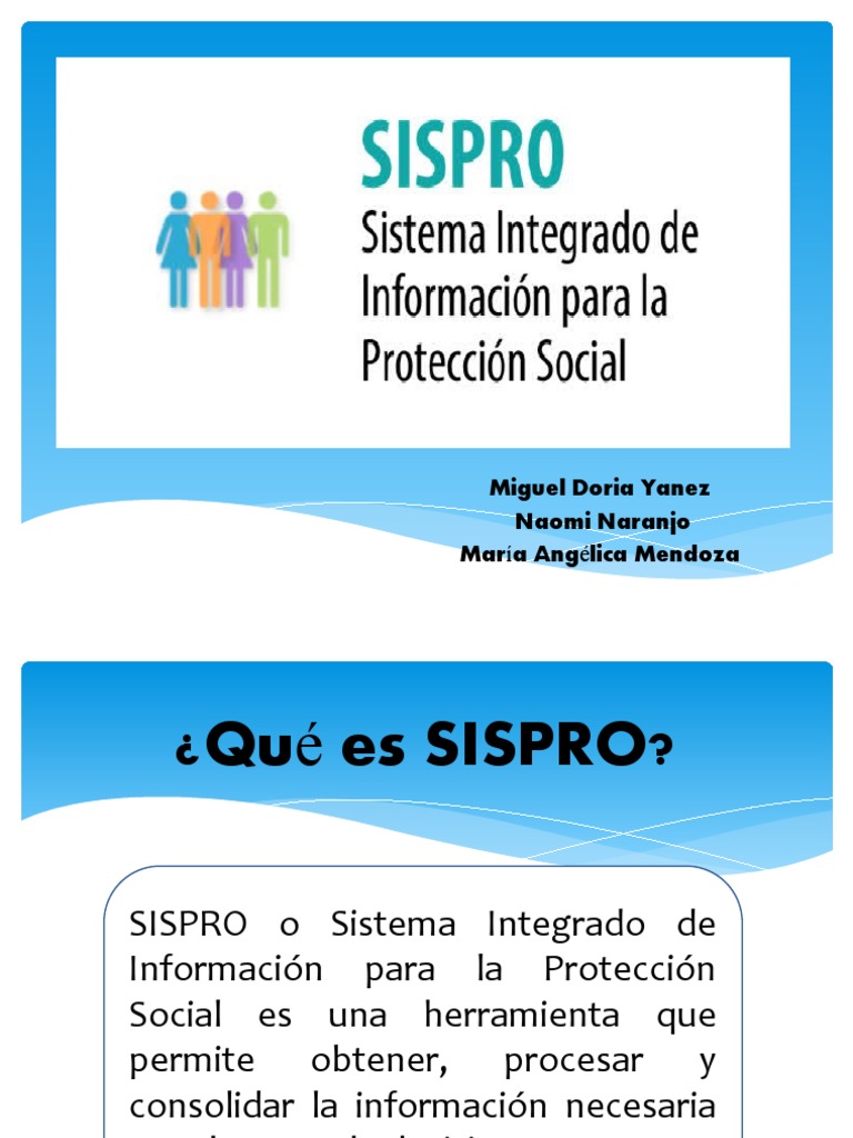Diapositivas SISPRO-1 | PDF | Informática | Bienestar