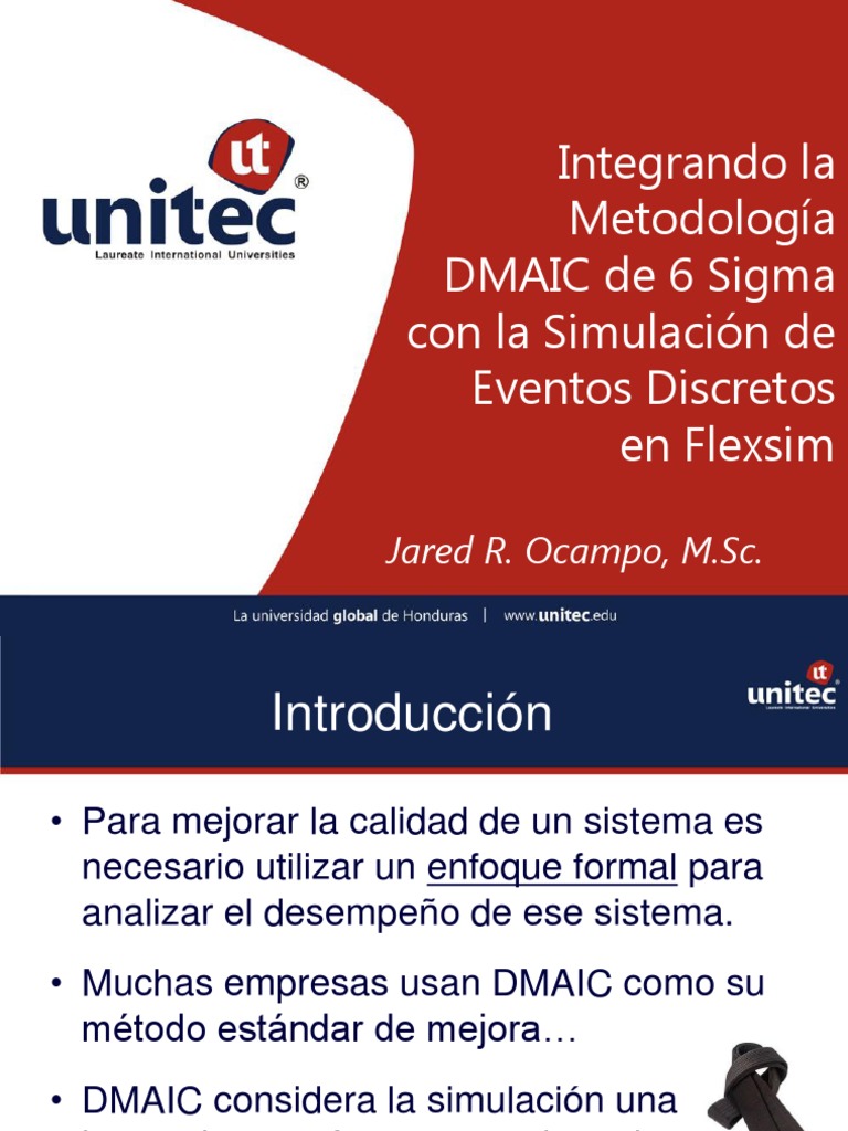 Integrando DMAIC Con Flexsim PDF | PDF | Simulación | Six Sigma