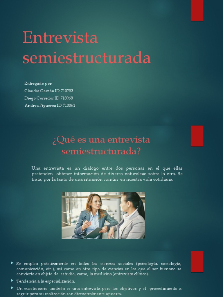 Entrevista Semiestructurada | PDF | Sicología | Información