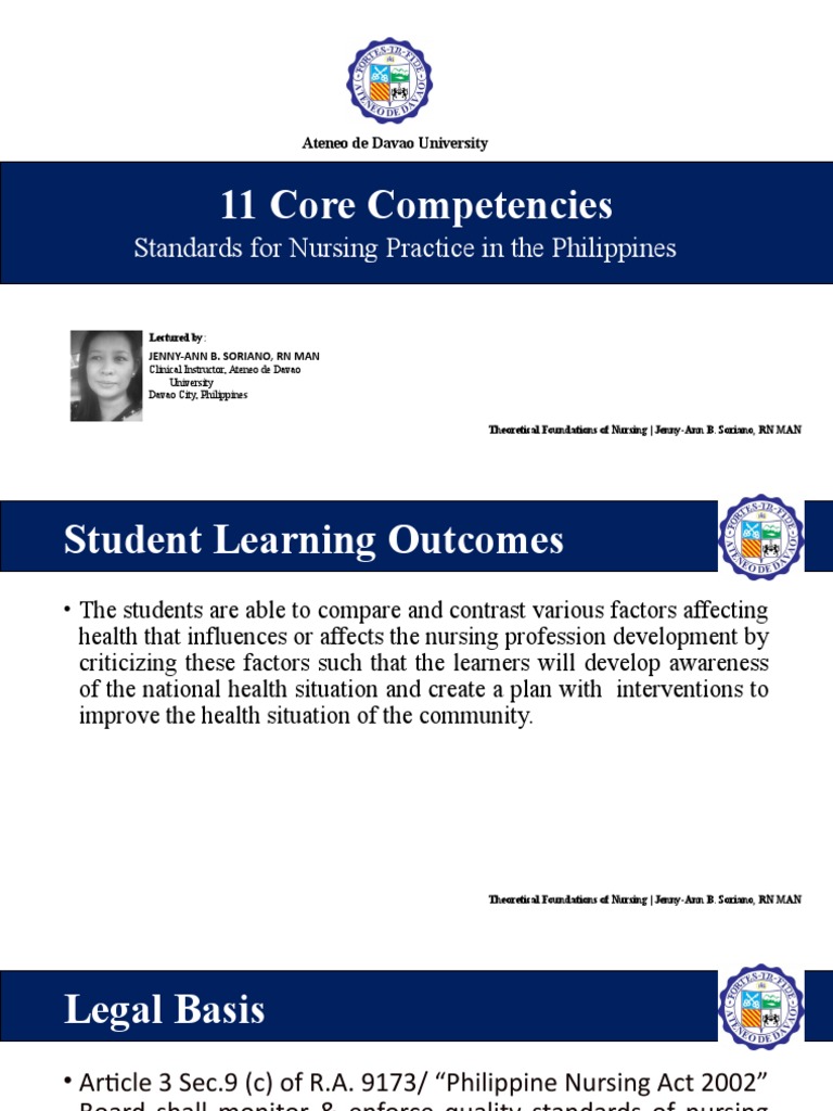 Philippine Nursing Core Standards | PDF | Nursing | Competence (Human ...