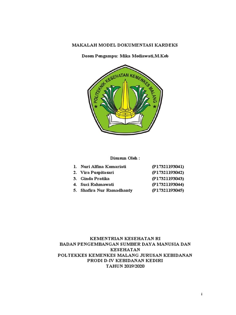 Kel.8 Model Dokumentasi Kardeks | PDF