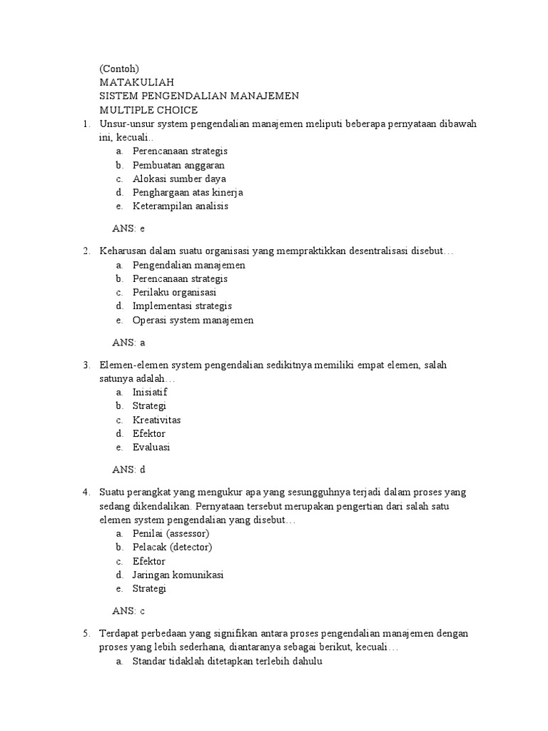 Contoh Soal Untuk Exam View | PDF