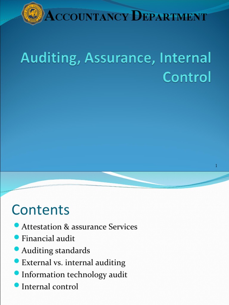 An Overview of Accountancy Services: Auditing, Attestation, Assurance ...
