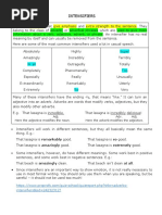 Words Expressing Degrees of Intensity-Degree Adverb Uses | PDF | Adverb ...