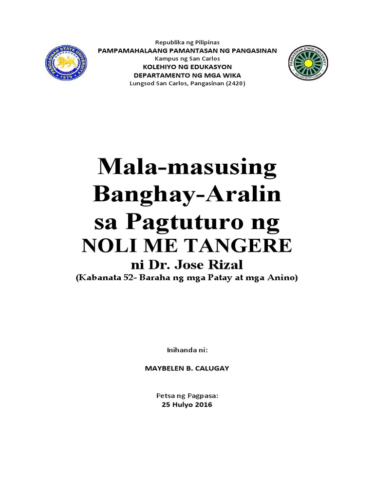 Noli Me Tangere - Kabanata 52( Maybelen B Calugay ).docx