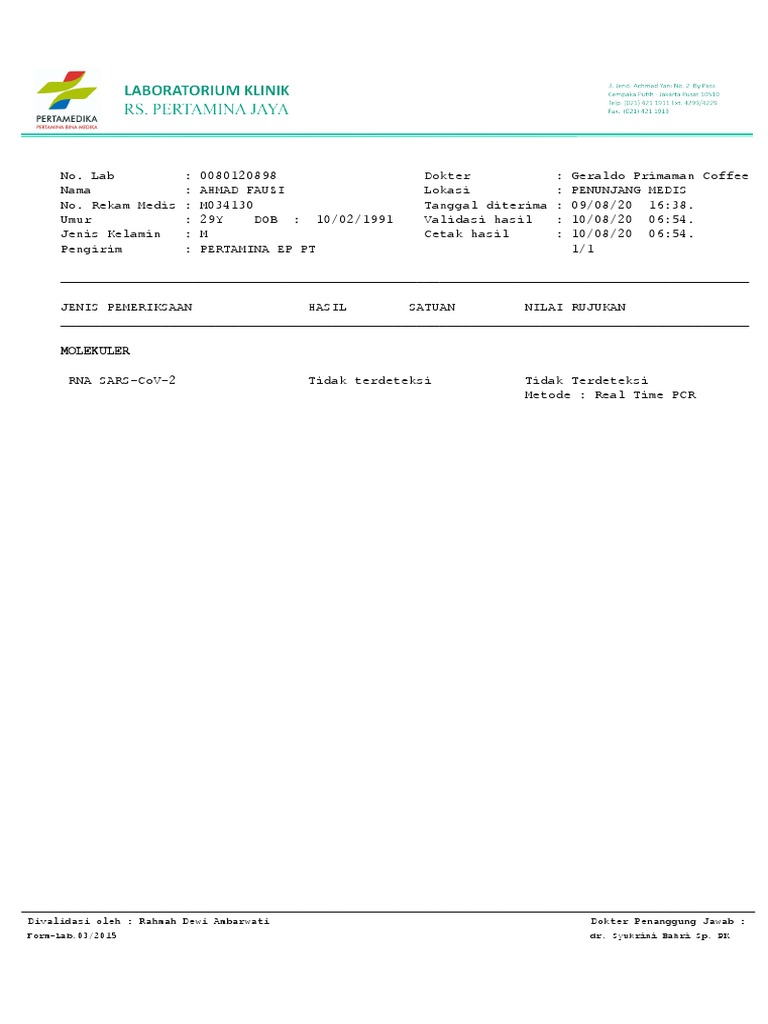 Pertamina Ep PT - Ahmad Fauzi - 20080900438 - 20200809 - M034130 PDF | PDF | Pengembangan Diri ...