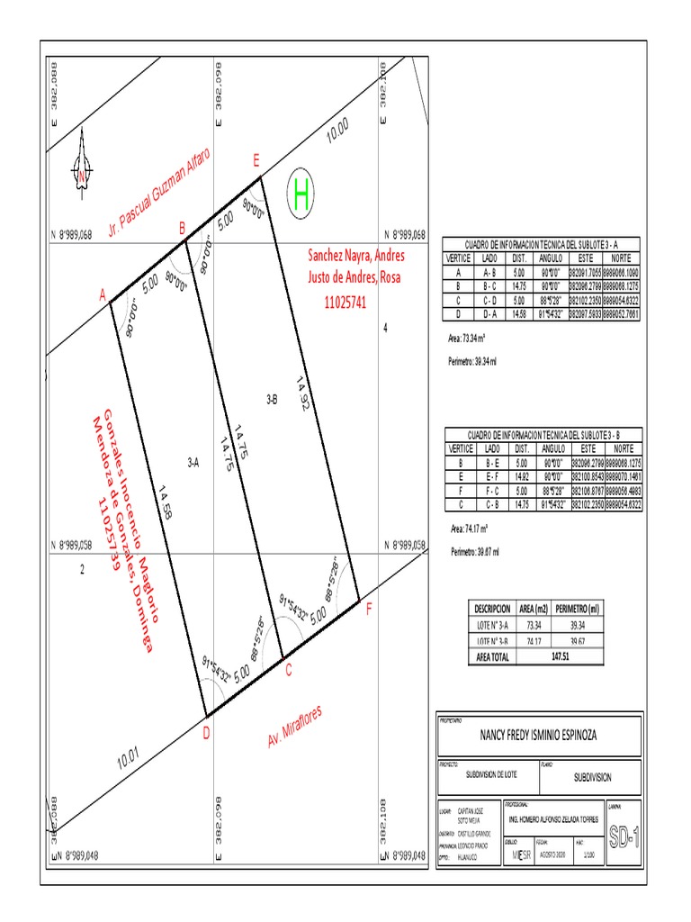 Plano de Subdivision | PDF