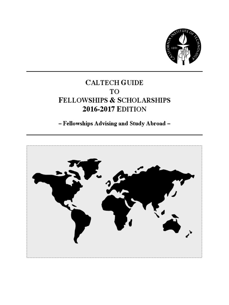 Caltech Fellowships & Scholarships Guide | PDF | Graduate School ...