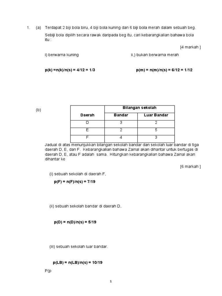 Jawapan Latihan PKP Mt3ef | PDF