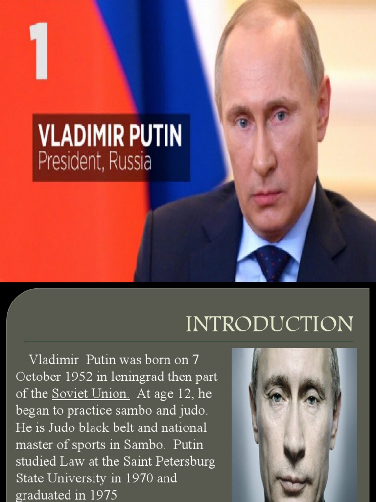 Vladimir Putin | PDF | Vladimir Putin | World Politics