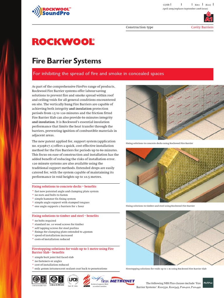 Rockwool Fire Barrier PDF | Download Free PDF | Duct (Flow) | Aluminium ...