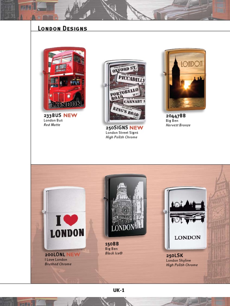 Zippo Complete Line Collection 2011 UK | PDF | Scotland | Sports