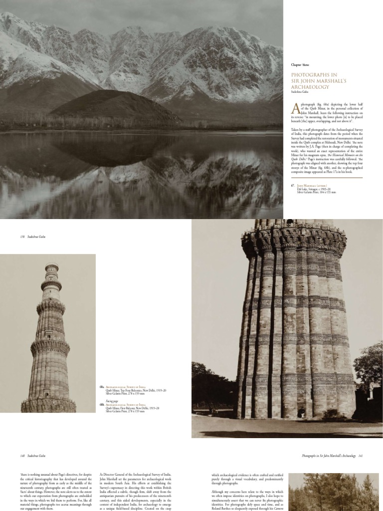 Photographs in Sir John Marshall'S Archaeology: Chapter Three | PDF ...