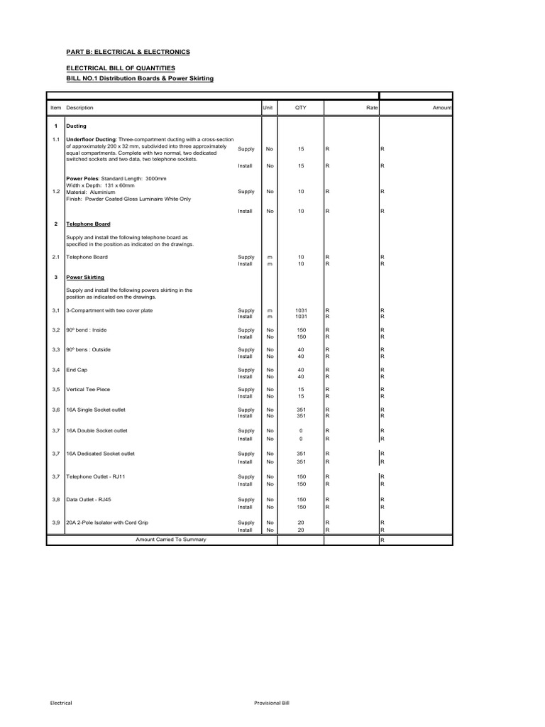 Electircal MTO PDF | PDF | Ac Power Plugs And Sockets | Electrical ...