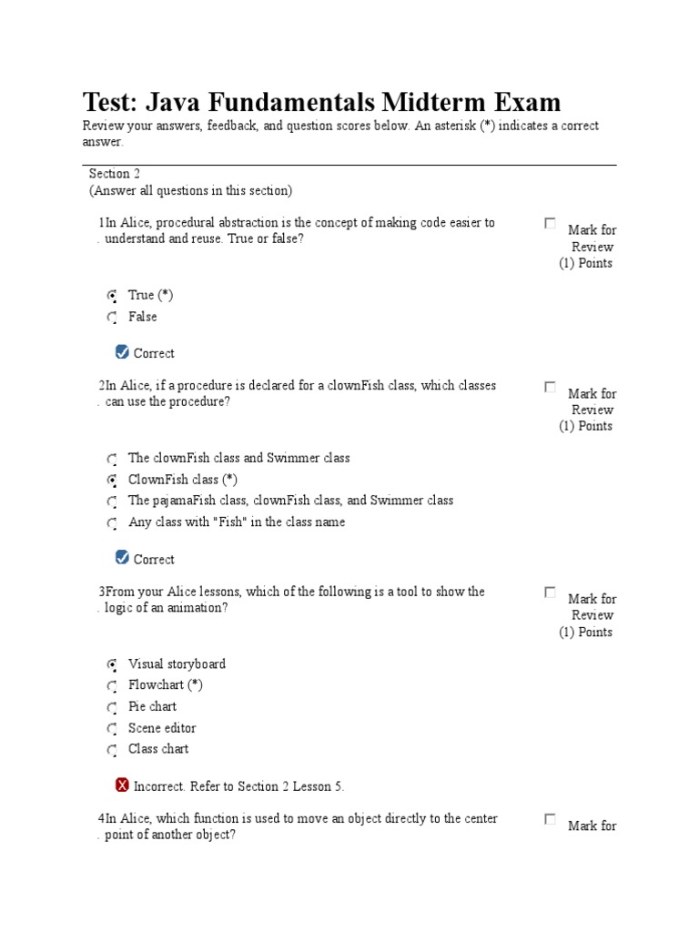 Test: Java Fundamentals Midterm Exam | PDF