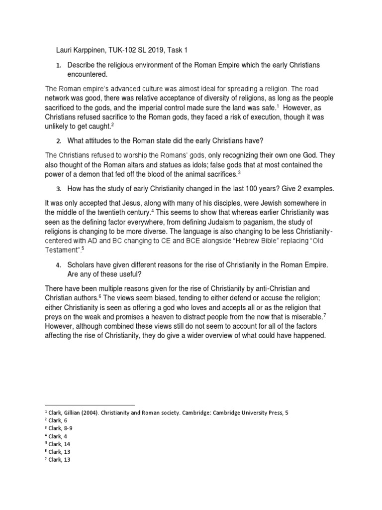 Roman Empire Task | PDF