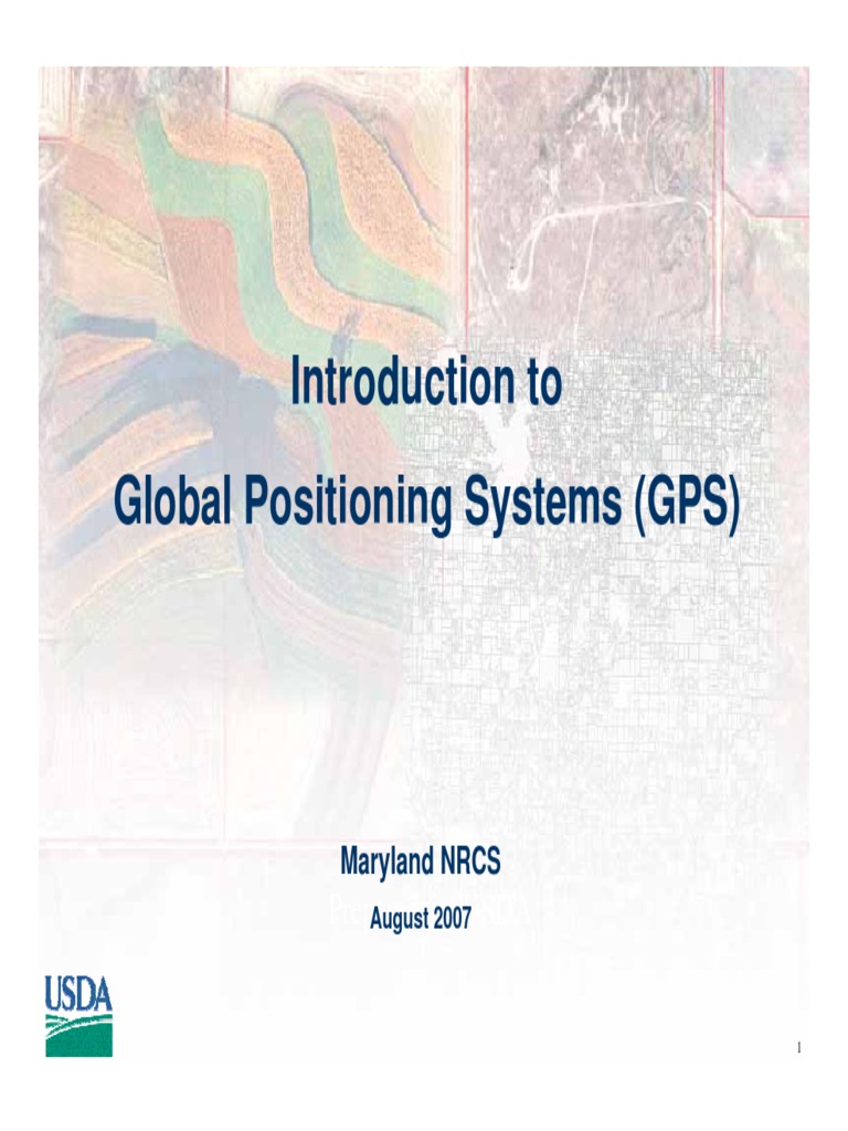 Introduction To Global Positioning Systems (GPS) : Prepared For USDA | Download Free PDF ...