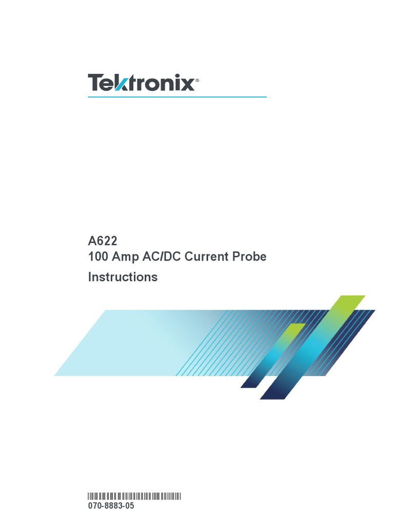 A622 Current Probe Instructions 070888305 | PDF | Alternating Current ...