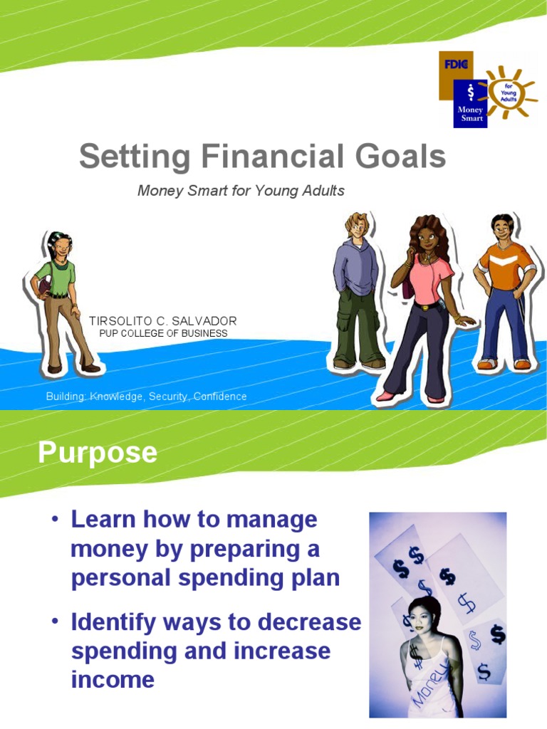 Setting Financial Goals: Money Smart For Young Adults | PDF | Payroll ...