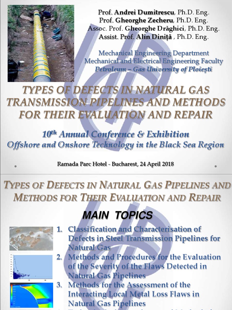 Types and Evaluation of Defects in Natural Gas Pipelines | PDF ...