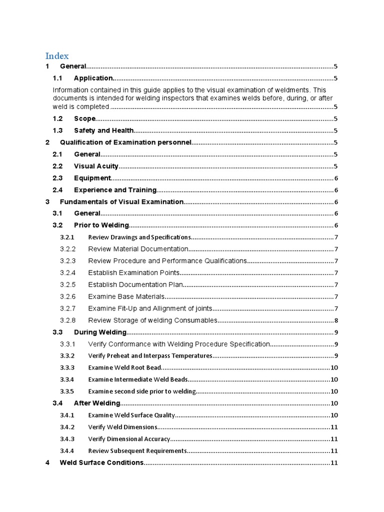 Welding Inspector Guide | PDF | Welding | Construction