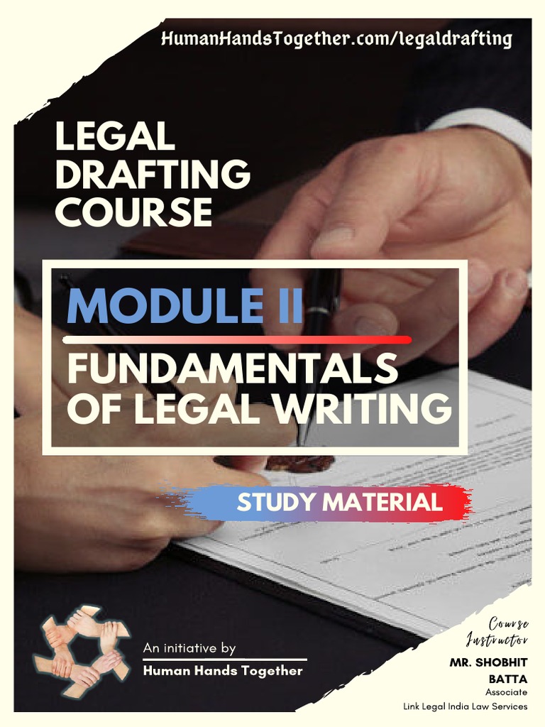 Legal Drafting Course: Fundamentals of Legal Writing | PDF | Plagiarism ...