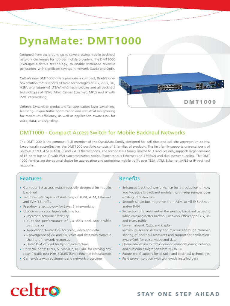 Dynamate: Dmt1000: Dmt1000 - Compact Access Switch For Mobile Backhaul ...