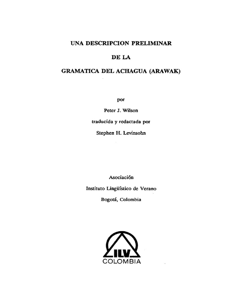 Gramatica Achagua | PDF