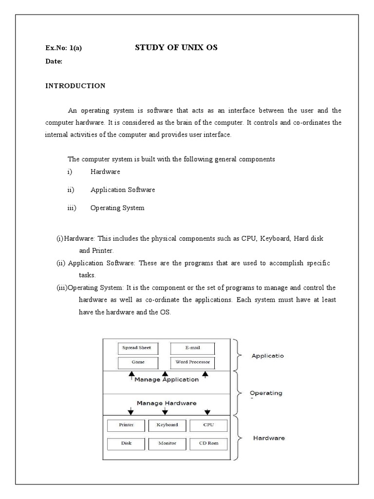 Ex1 &2 Commands and Shell | PDF | Shell (Computing) | Operating System