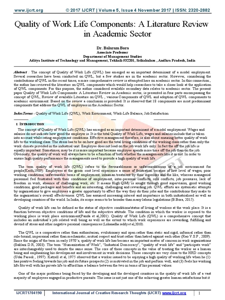 Components A Litera | PDF | Job Satisfaction | Employment