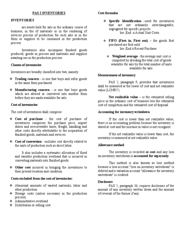 Pas 2 | PDF | Inventory | Cost