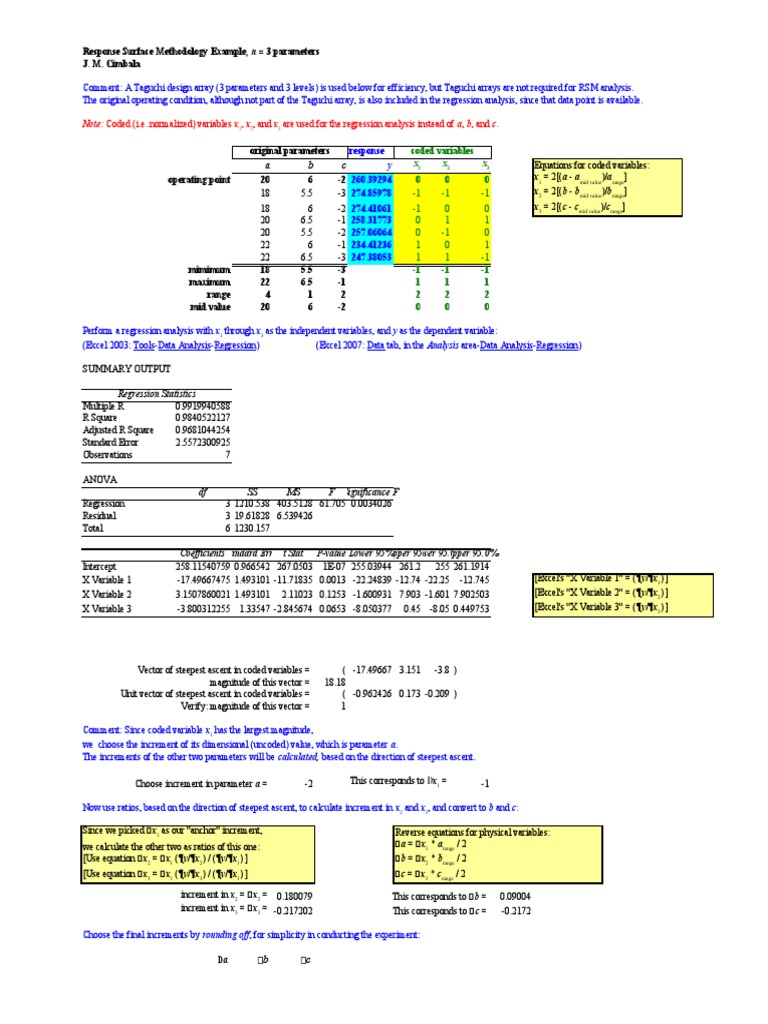 X, and X Are Used For The Regression Analysis Instead of A, B, and C | PDF | Errors And ...