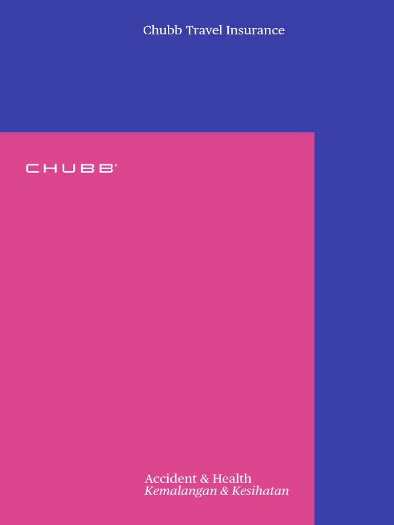 Chubb Travel Insurance: Kemalangan & Kesihatan | PDF | Insurance | Business