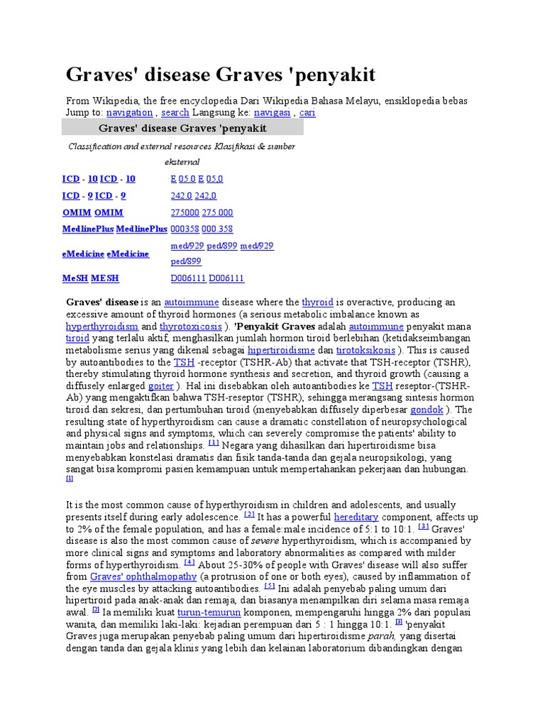 Graves' Disease Overview | PDF | Hyperthyroidism | Thyroid