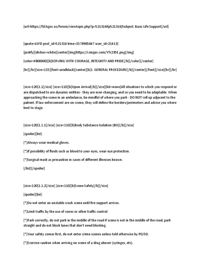 BLS Part 1 | PDF | Cardiopulmonary Resuscitation | Cardiac Arrest