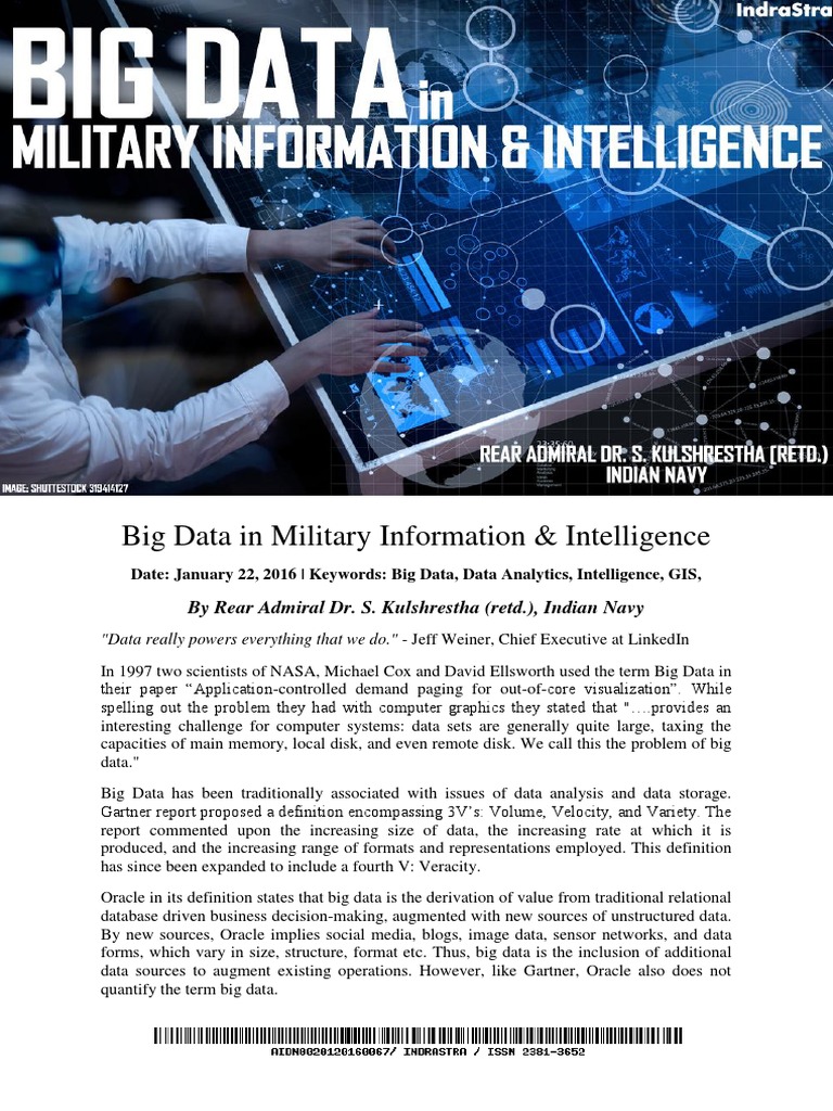 Big Data in Military Intelligence Analysis | PDF | Big Data ...