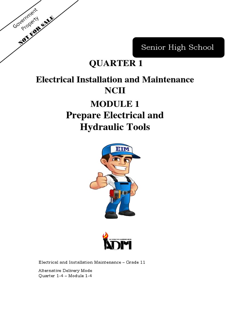 SHS11 - Electrical Installation Maintenance NCII - Q1 - Mod1 - Prepare ...