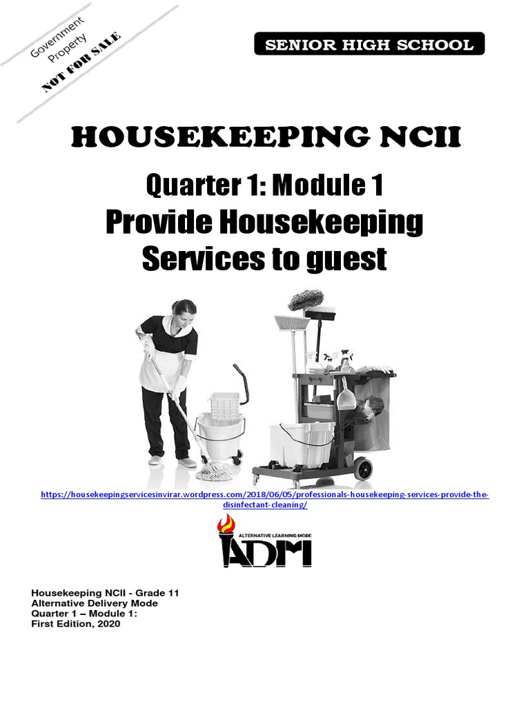 HOUSEKEEPING 11_Q1_Mod1_ProvideHousekeepingServicestoGuest_version3 ...